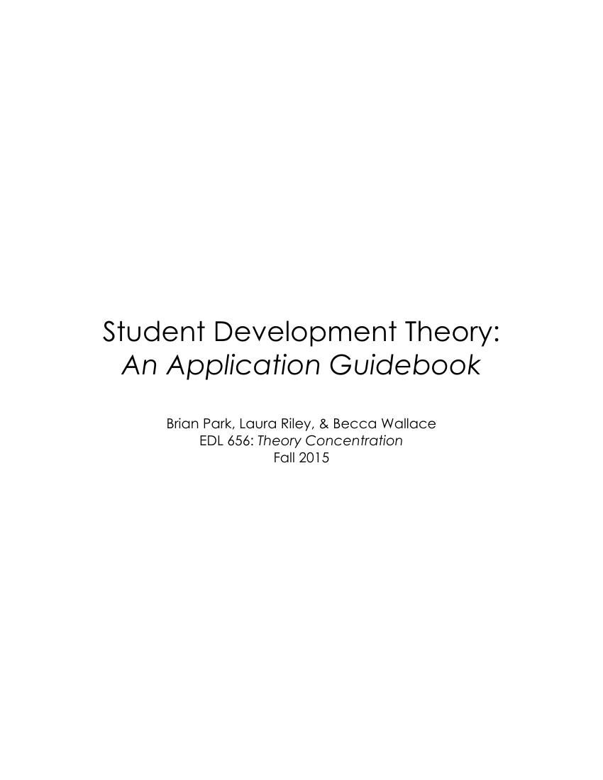 Student Development Theory Application Guidebook by laurariley - Flipsnack