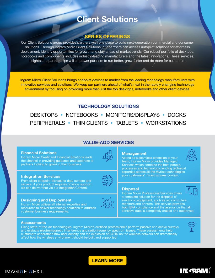 Client Solutions Line Card by Ingram Micro...