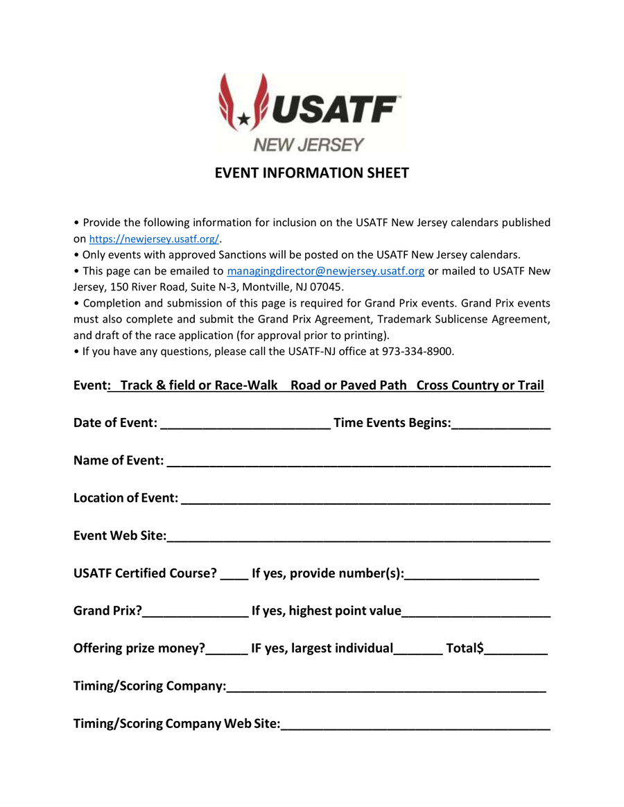 NJ Event Information Sheet by sarah.linehan - Flipsnack