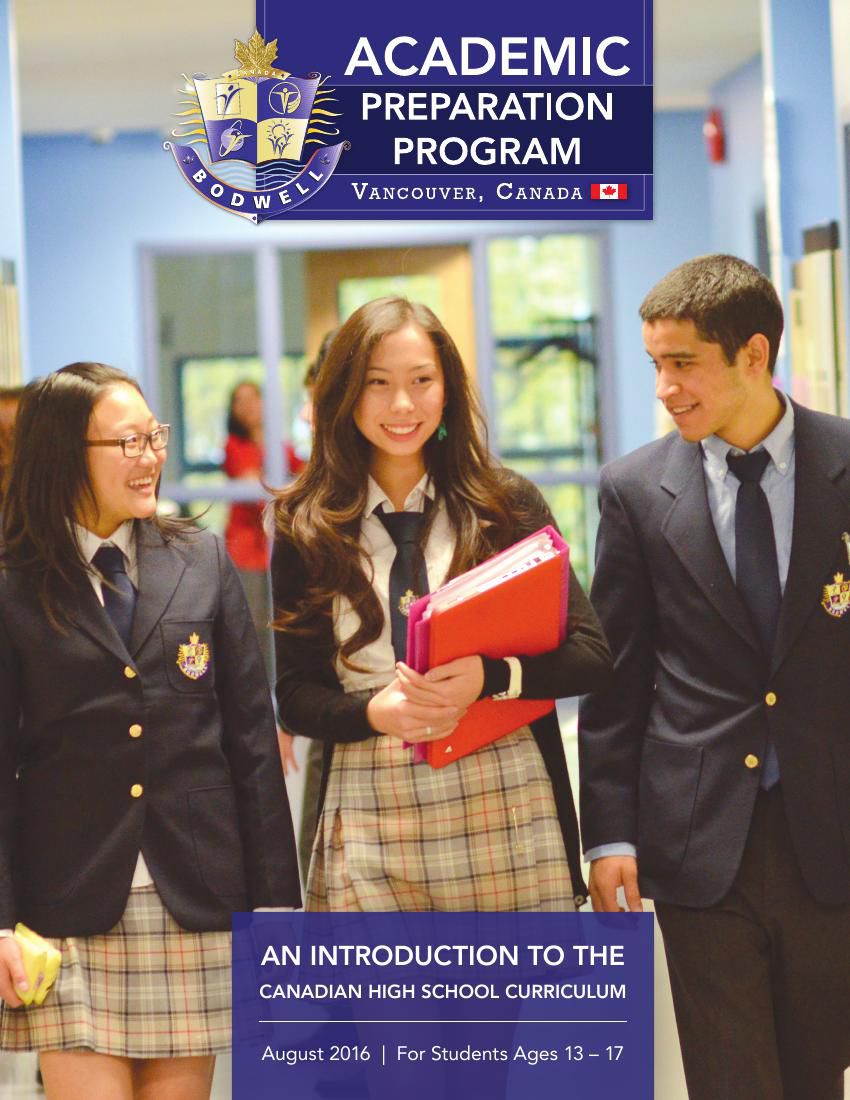 Bodwell APP Brochure 2016 by Bodwell High School - Flipsnack