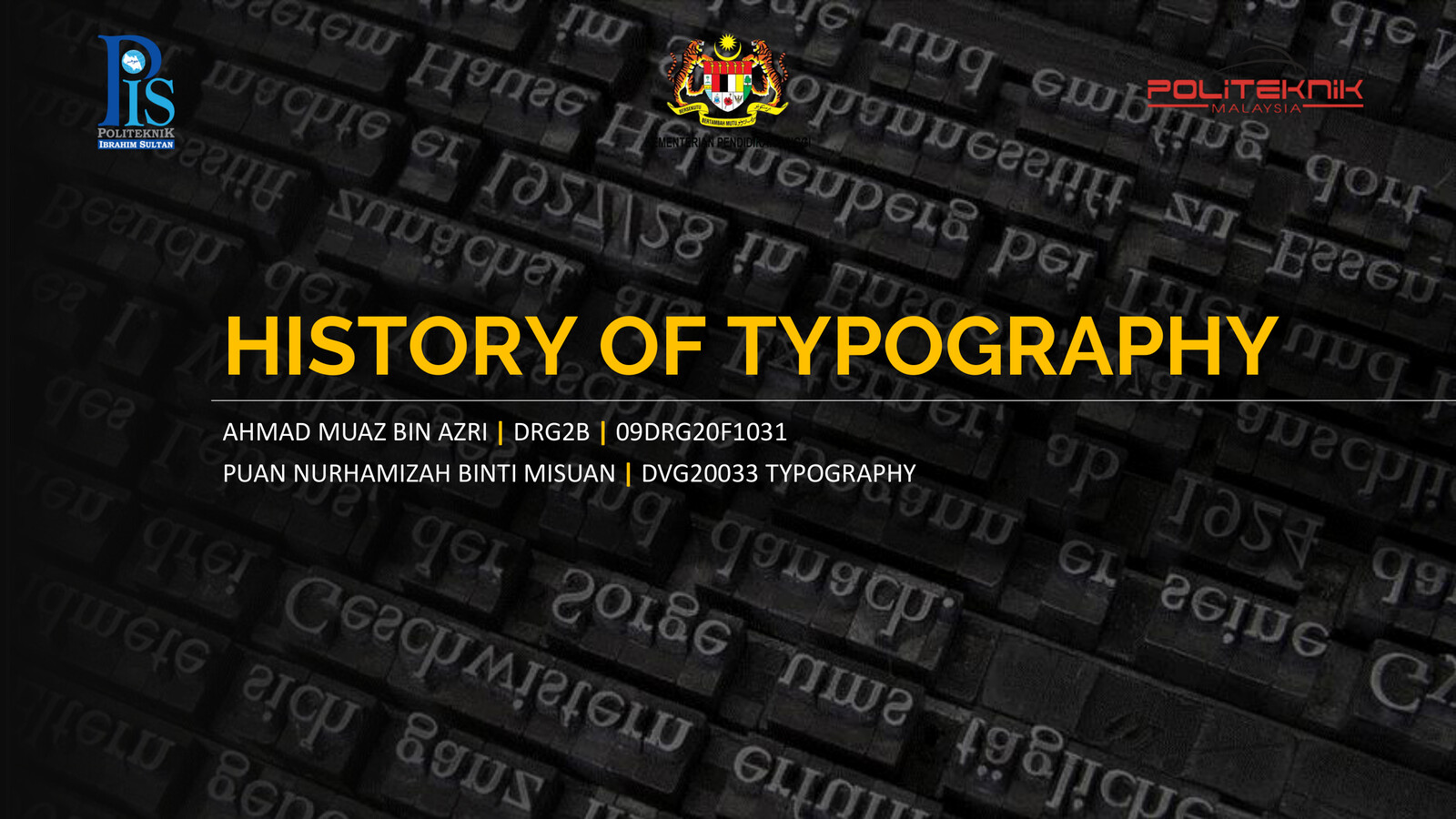 Typography History of Typography by - Flipsnack