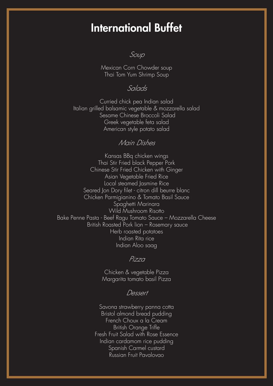 International Buffet Menu by avista - Flipsnack