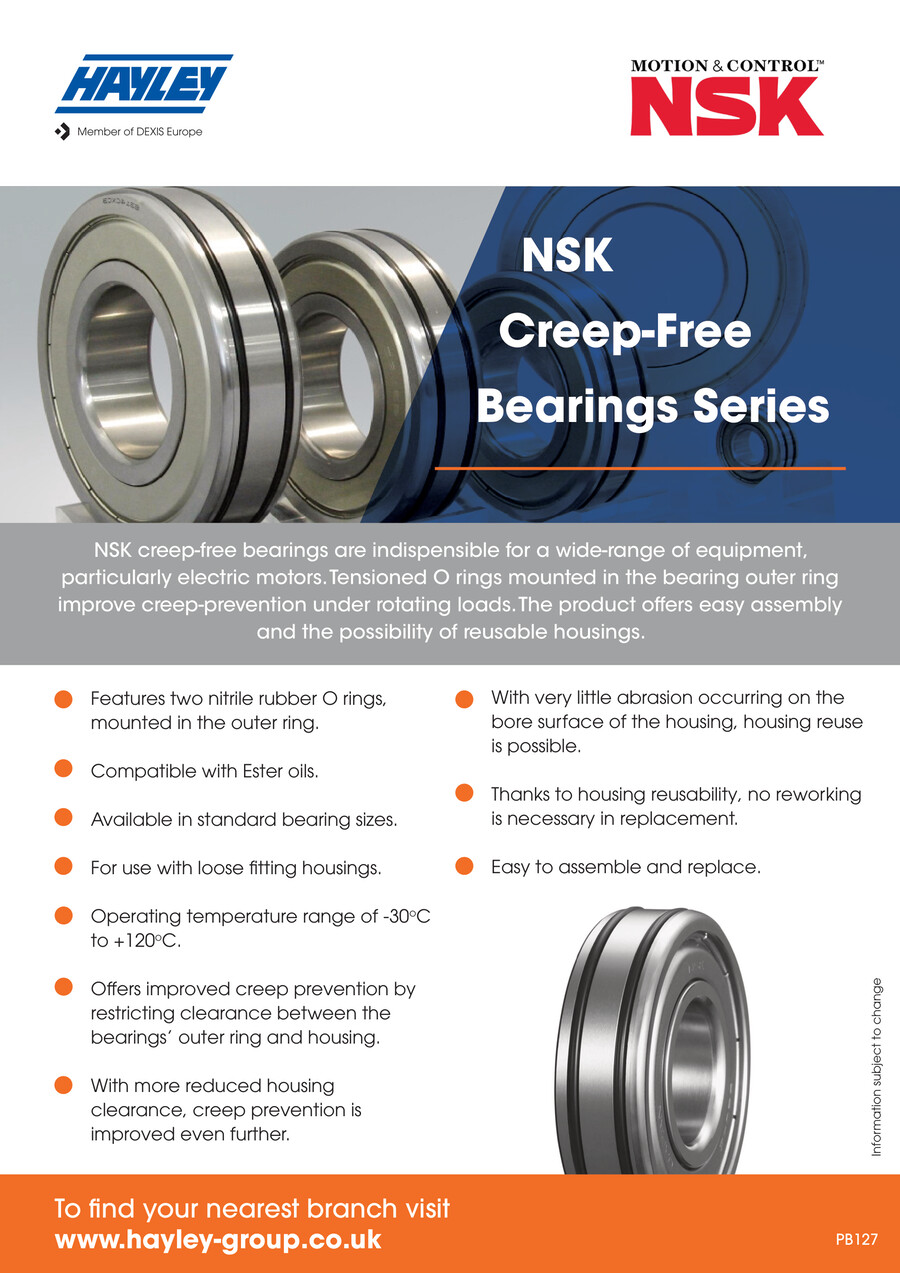PB127 NSK Creep-free Bearings by HAYLEY DEXIS - Flipsnack