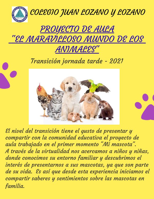 PROYECTO EL MARAVILLOSO MUNDO DE LOS ANIMALES "MI MASCOTA! by Sandra ...