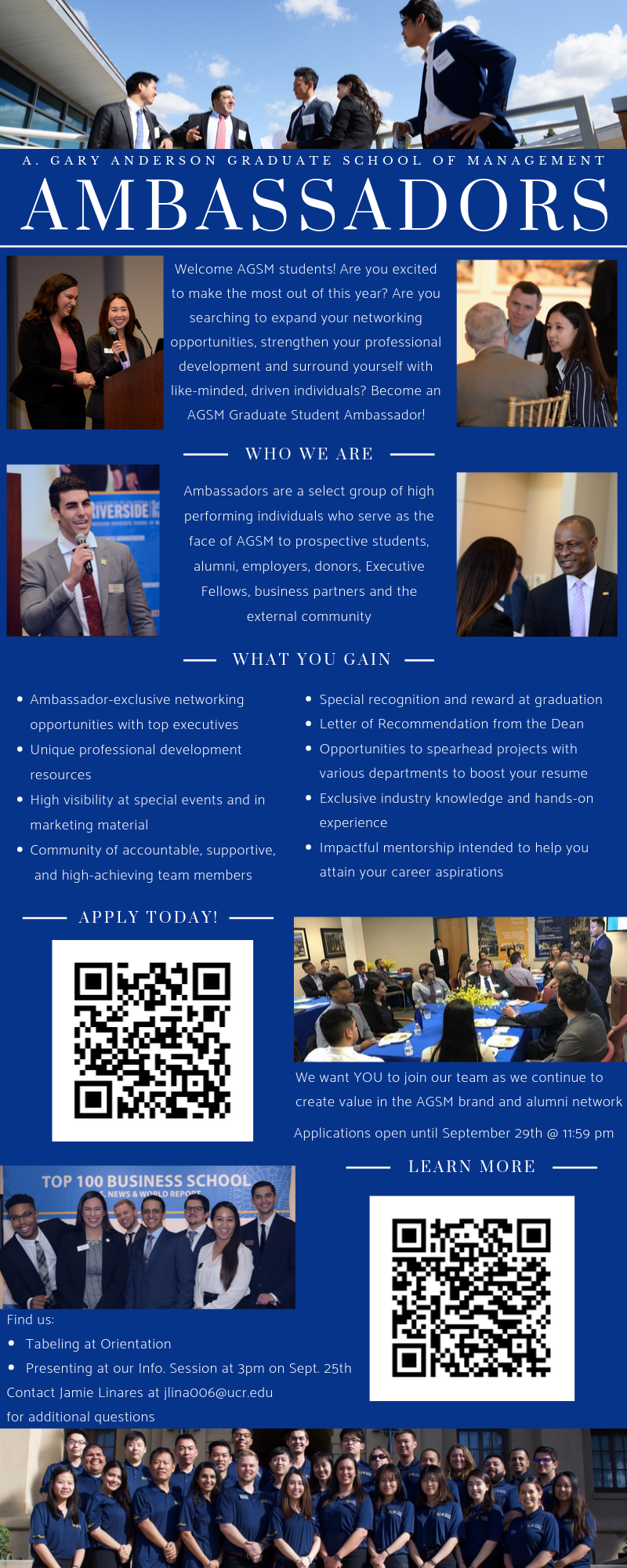 Ambassador Infographic by AGSM Ambassadors - Flipsnack