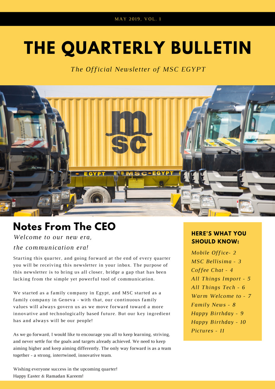 The Quarterly Bulletin - Vol. 1 by Mohamed Ghareeb - Flipsnack