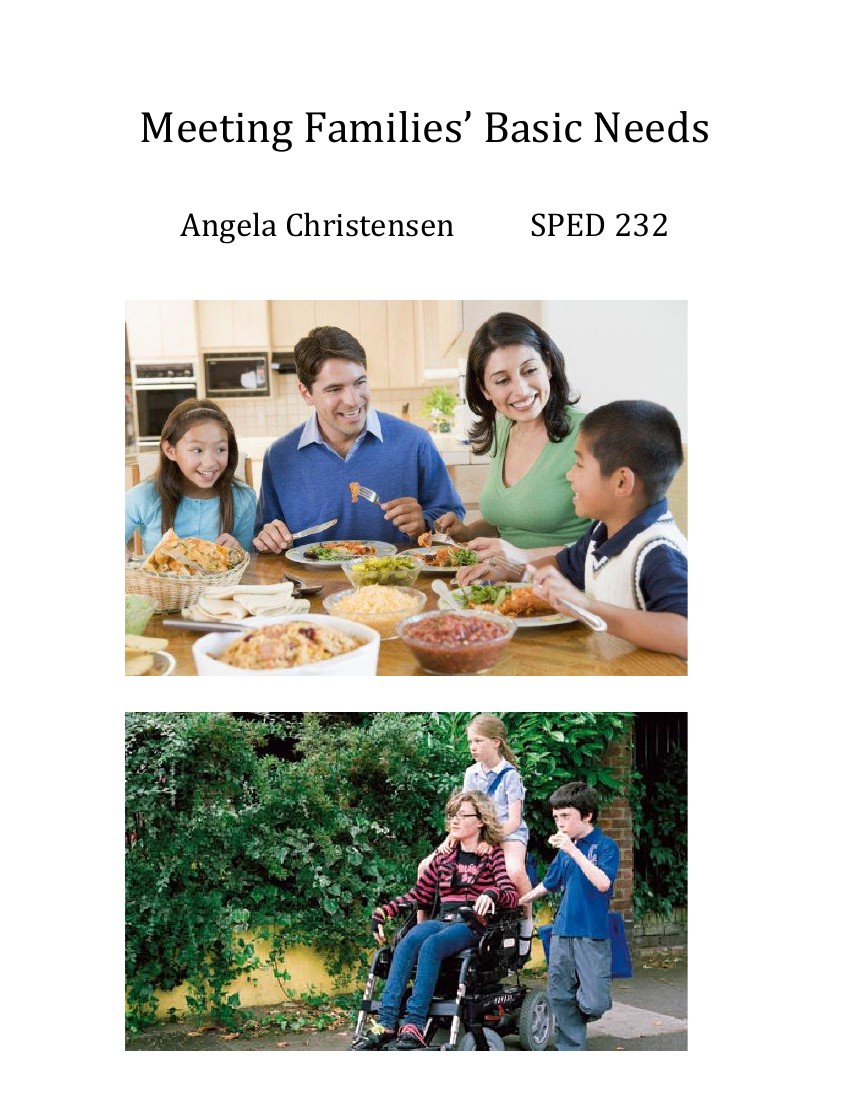 Meeting Families' Basic Needs by Angela - Flipsnack