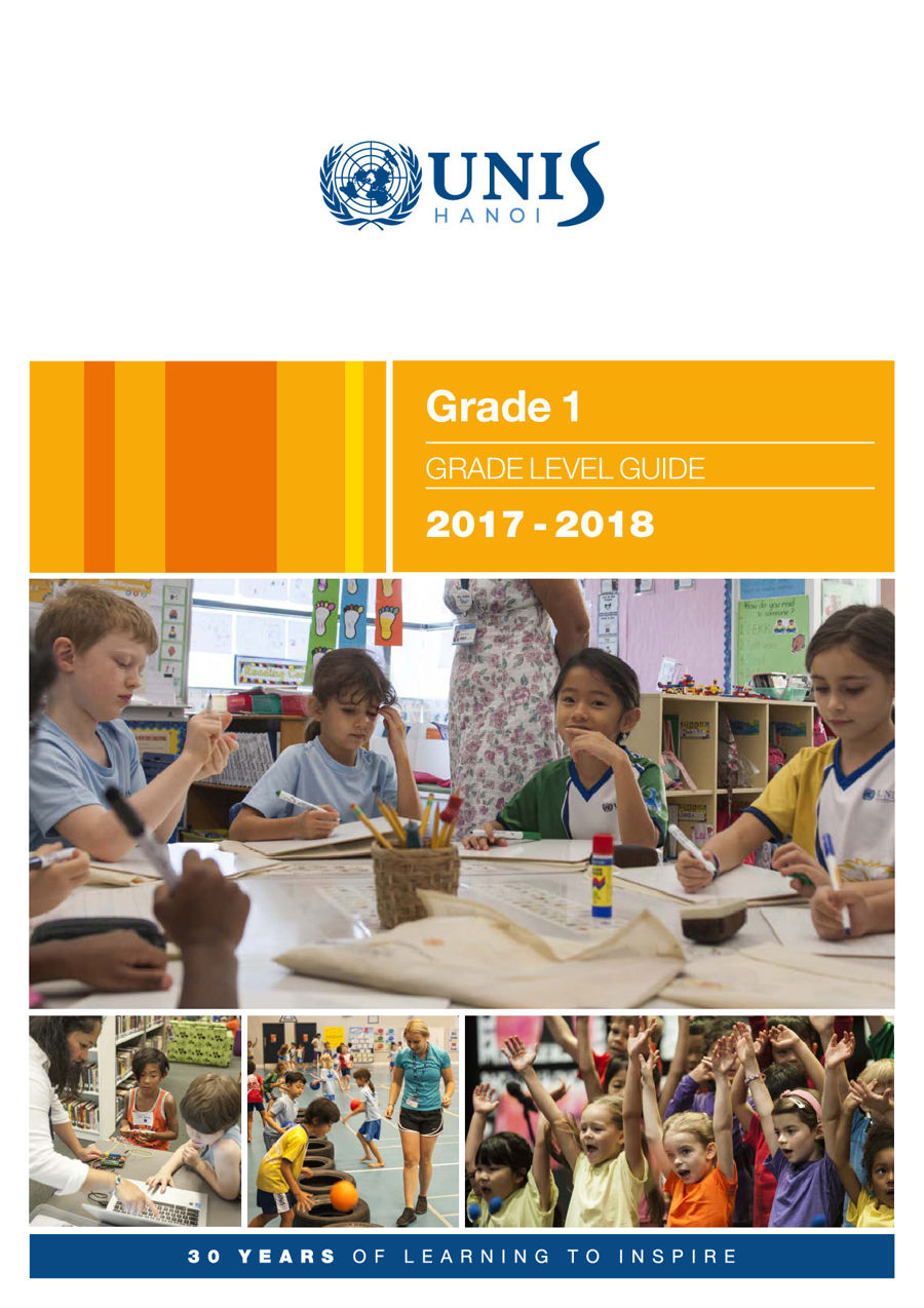 Grade 1 Curriculum Guide 2017 2018 By UNIS Hanoi Flipsnack