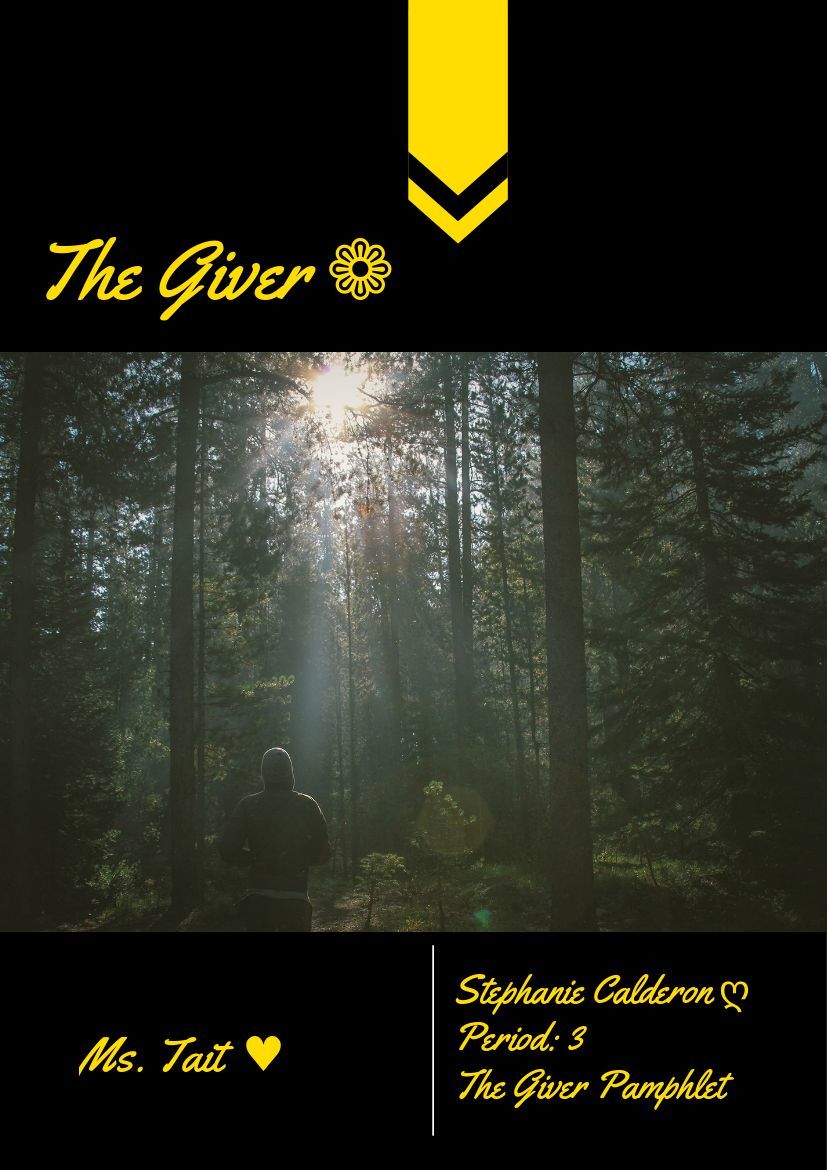 The Giver Pamphlet by 9EEF8FD569B - Flipsnack