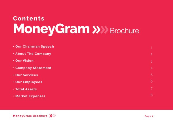 Brochure Table of Contents Design Template by Flipsnack templates ...