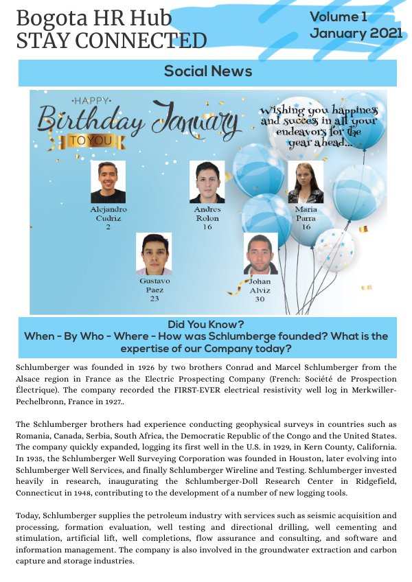 StayConnected Newsletter - January 2021 by Tata Torres Leon - Flipsnack
