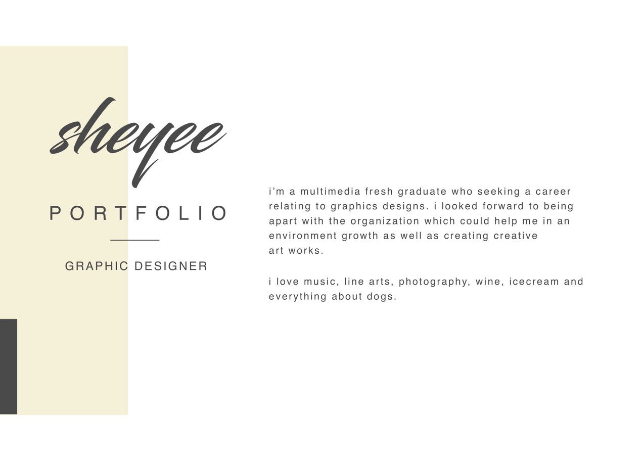 Portfolio (2019) by sheyee - Flipsnack