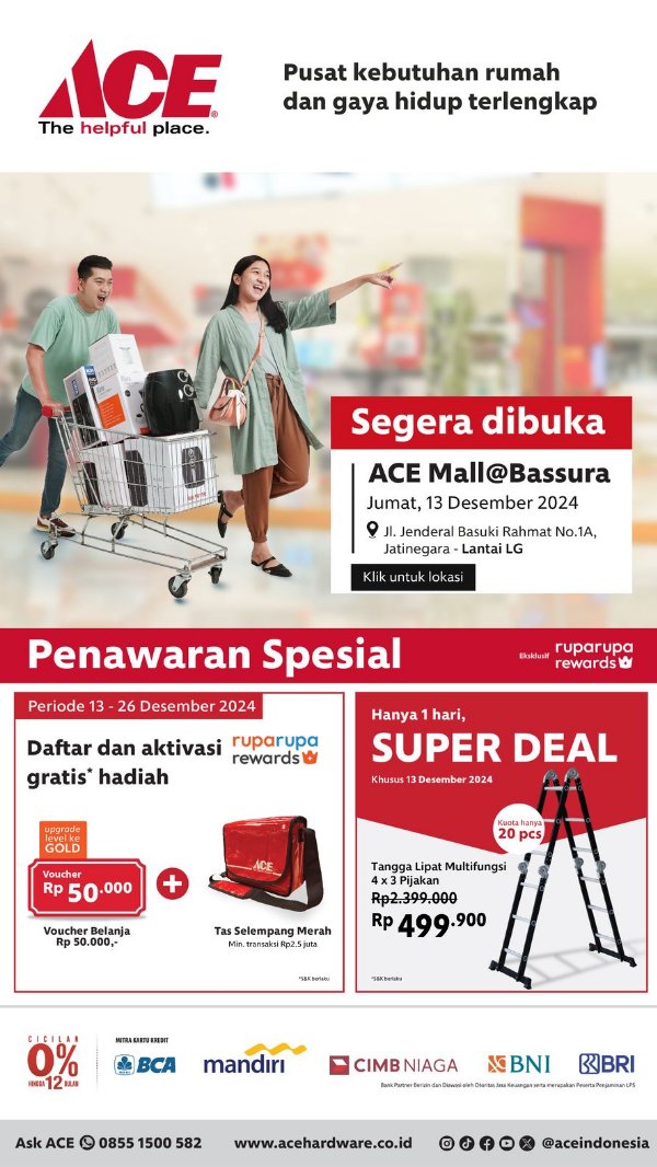 eFlyer - Preopening ACE Mall@Bassura by ACE Indonesia - Flipsnack
