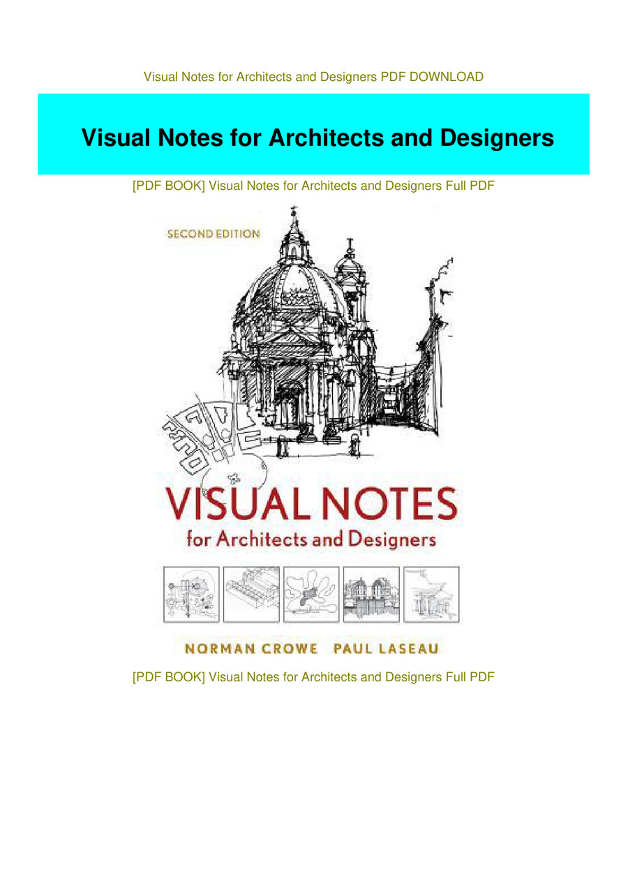 Visual Notes for Architects and Designers PDF DOWNLOAD by Brungussa2996 ...
