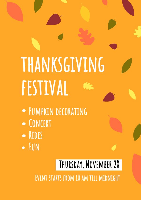Modern Thanksgiving Program Template by Flipsnack templates - Flipsnack