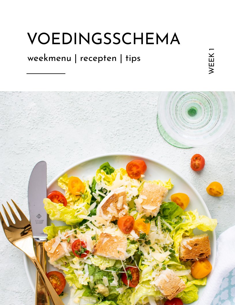 Voedingsschema week 1 by - Flipsnack