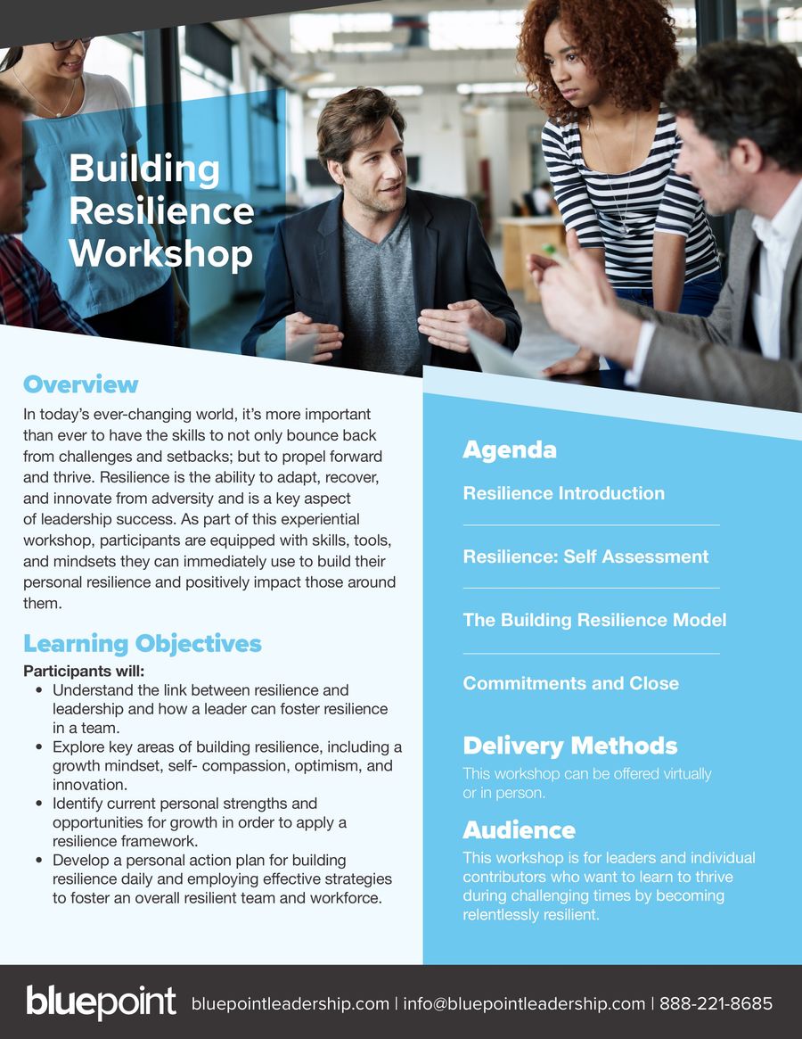 Bluepoint Building Resilience Workshop by HCI - Flipsnack