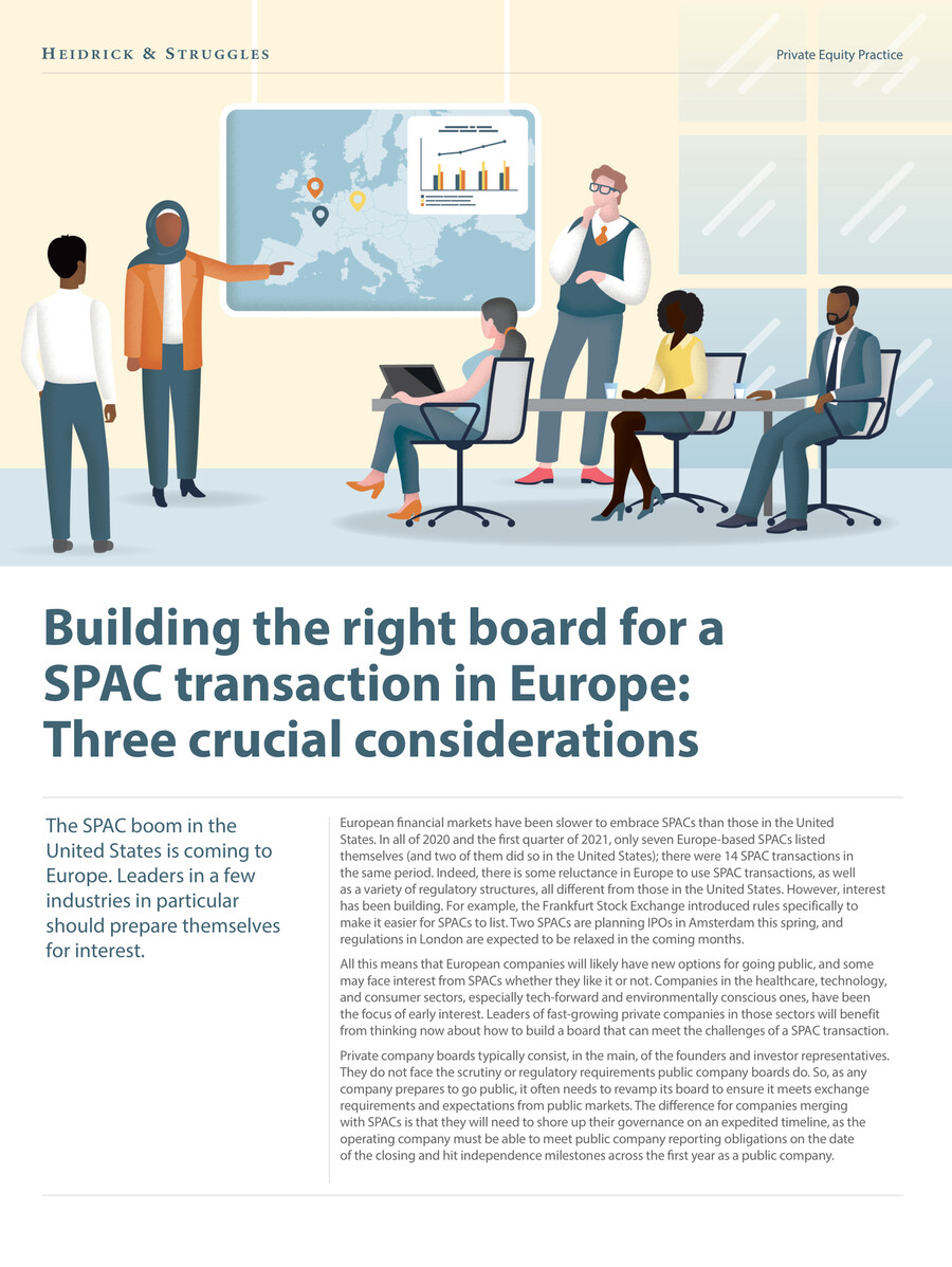 Building the right board for a SPAC transaction in Europe by ...