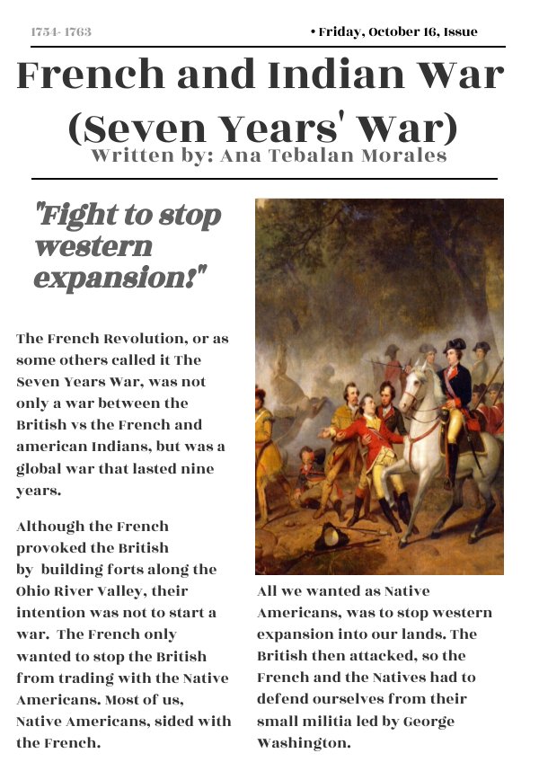 French and Indian War (Seven Years' War) by Ana - Flipsnack