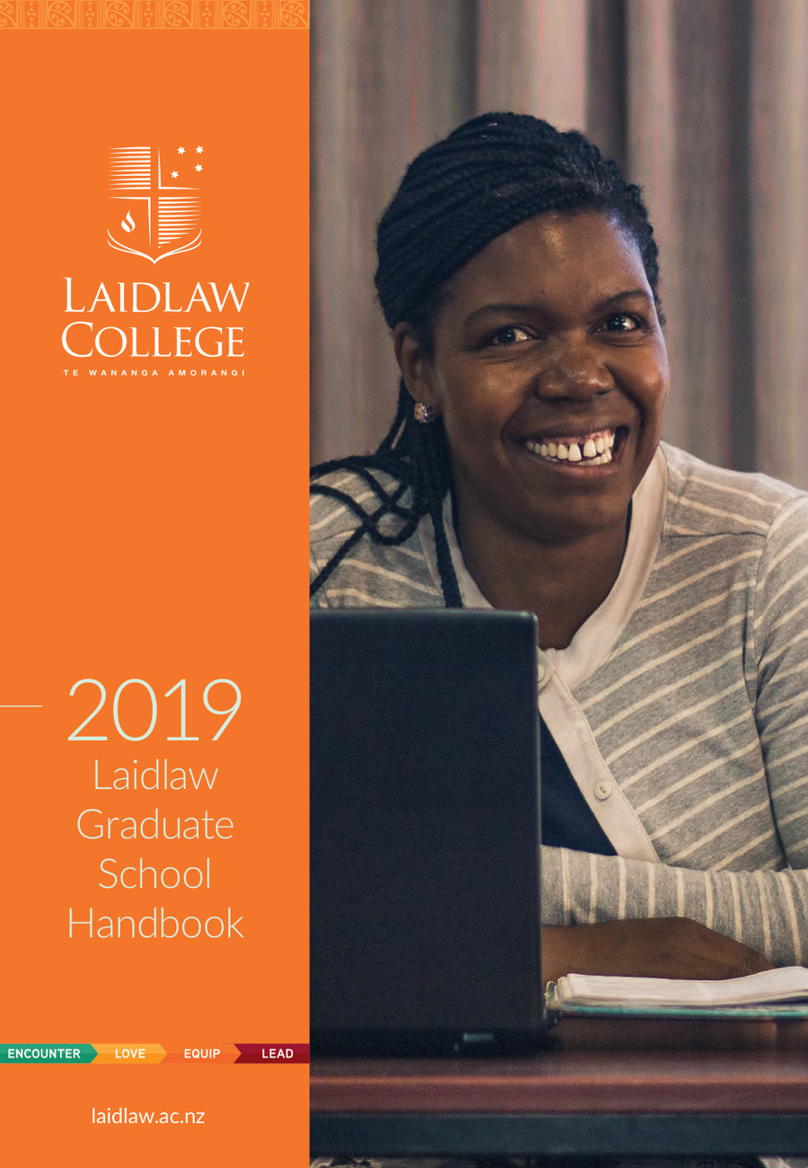 Laidlaw Graduate School Handbook 2019 by LaidlawCollege - Flipsnack
