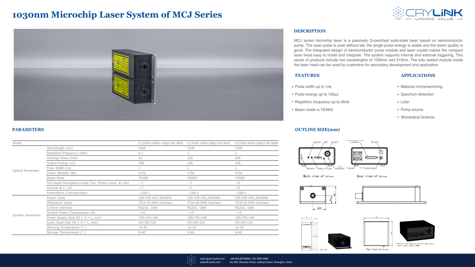 1030nm-Microchip-Laser-System-of-MCJ-Series-DPSSL-CRYLINK by CRYLINK - Flipsnack