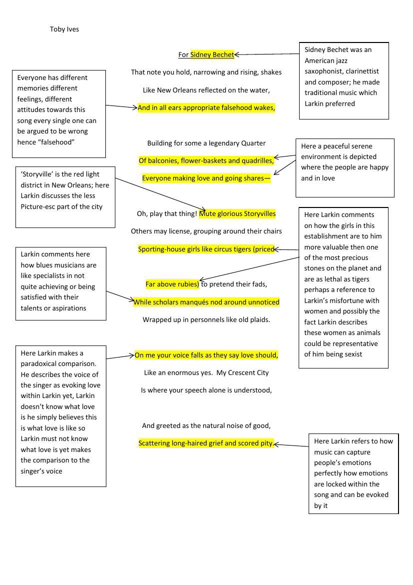 For Sidney Bechet by tobyivesenglishlit - Flipsnack