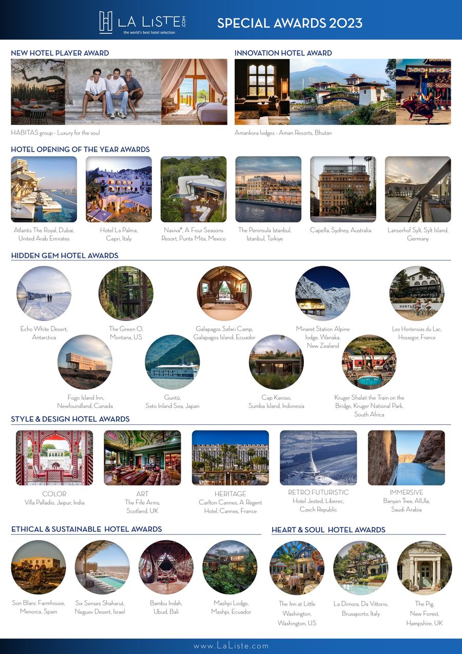 La Liste HOTELS Special Awards by Charles Guillot - Flipsnack