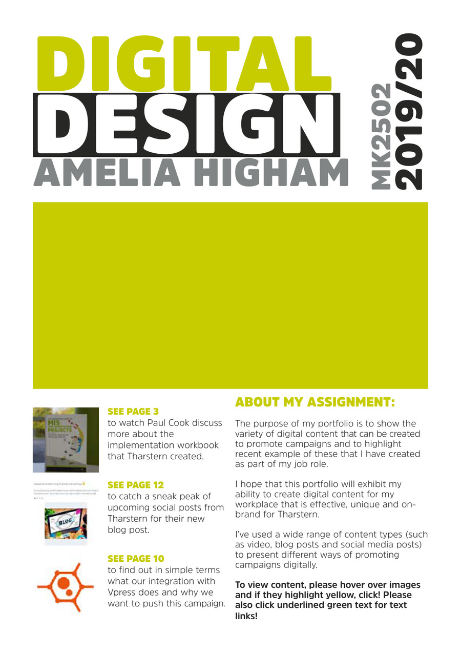 Digital Design Assignment by Millie Higham - Flipsnack