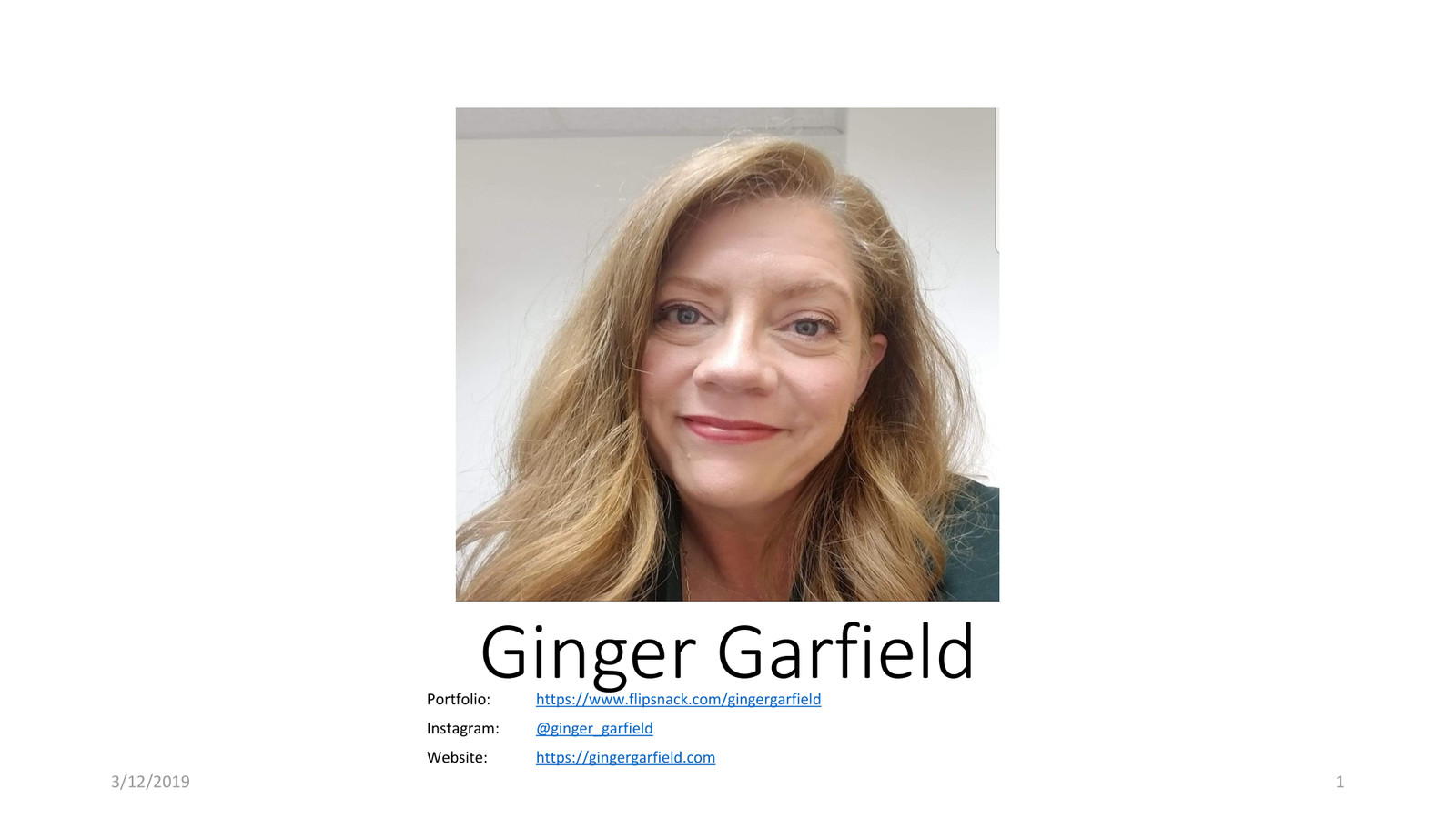 Portfolio - Ginger Garfield 03122019 by gingergarfield - Flipsnack