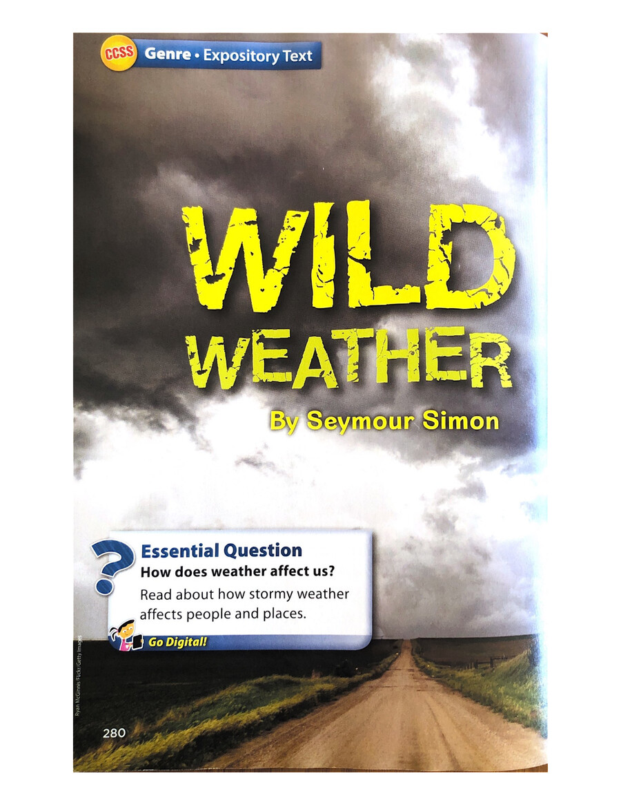Wild Weather - Unit 3, Week 4 Anthology (Lock Book) by Mrs. Biete ...