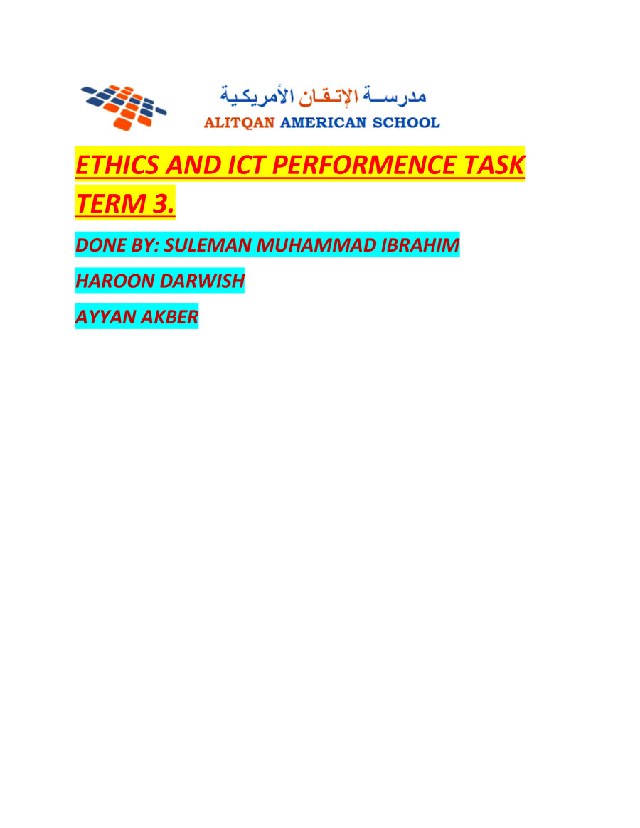 MEP and ICT PPT TERM 3- Flip by Haroon Darwish - Flipsnack