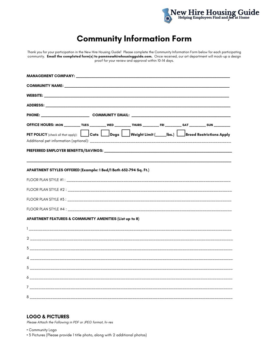 Community Information Form (NHHG) by New Hire... - Flipsnack