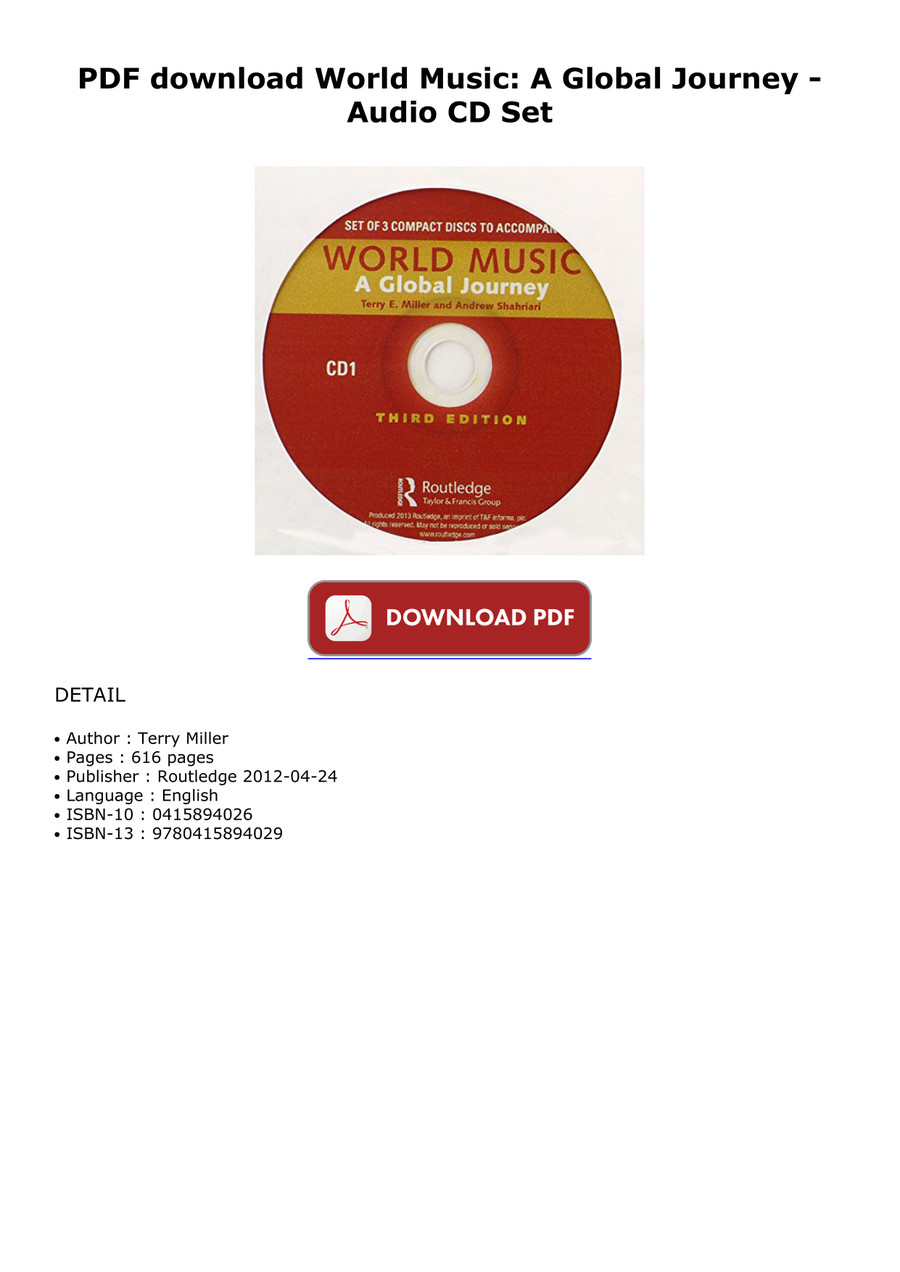 PDF download World Music: A Global Journey - Audio CD Set by gokutoki ...