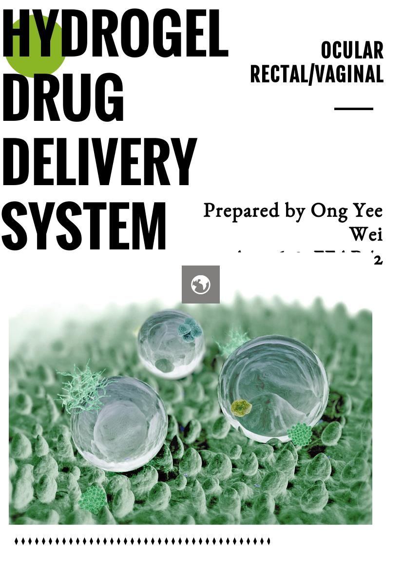 HYDROGEL DRUG DELIVERY SYSTEM by yeewei - Flipsnack