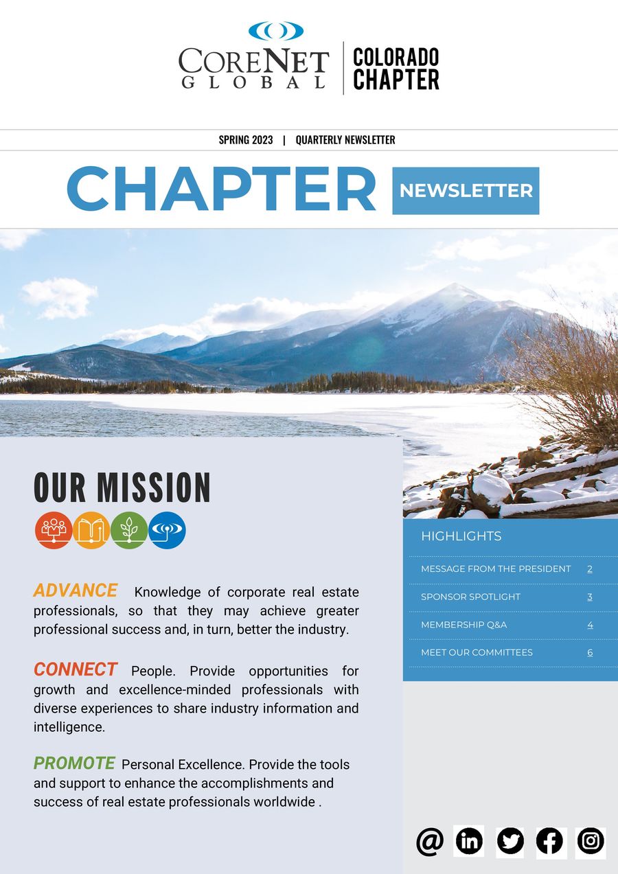 CoreNet Q1 Newsletter by Louise Richardson - Flipsnack