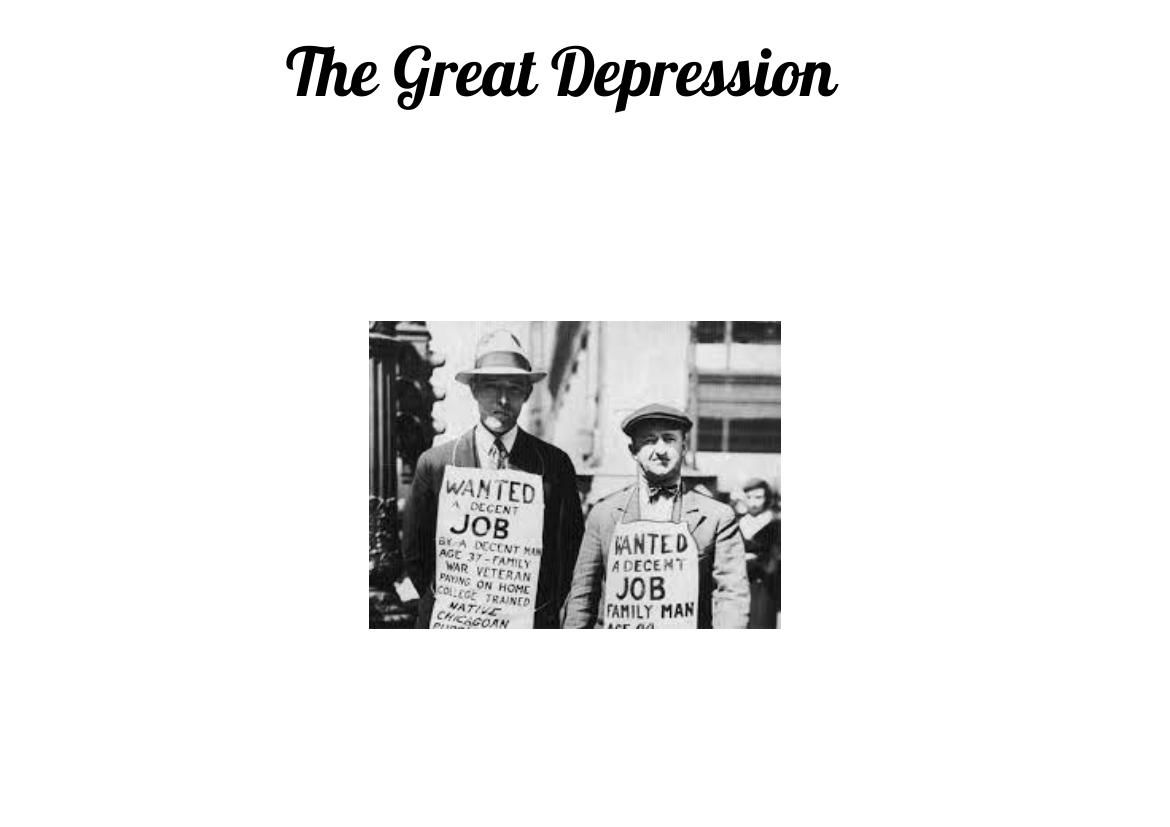 Great Depression Flipbook by Elle Bank - Flipsnack