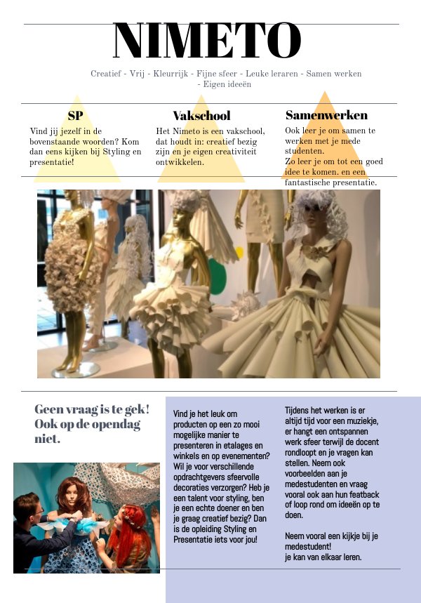 Nimeto poster by Annemijn - Flipsnack