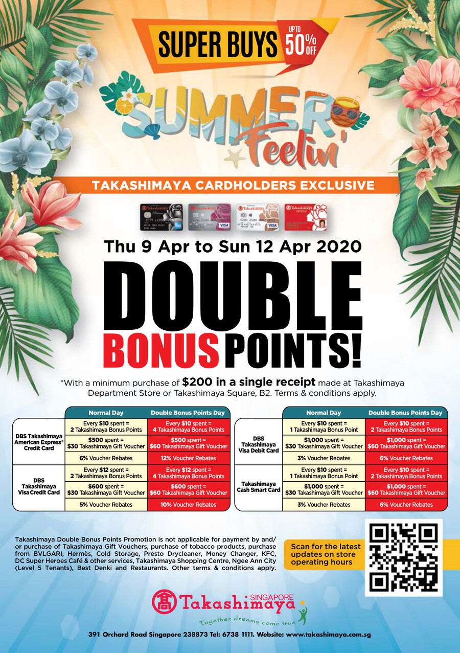 Takashimaya April 2020 Double Bonus Point Mailer by Dominic Teo - Flipsnack