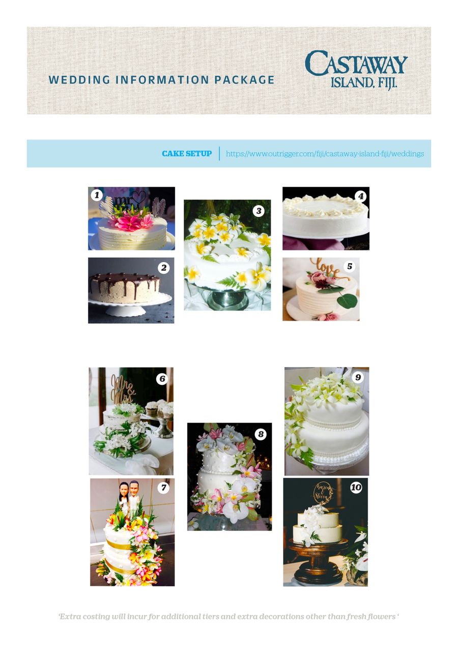 Cake Setup - Castaway Island, Fiji by OUTRIGGER... - Flipsnack