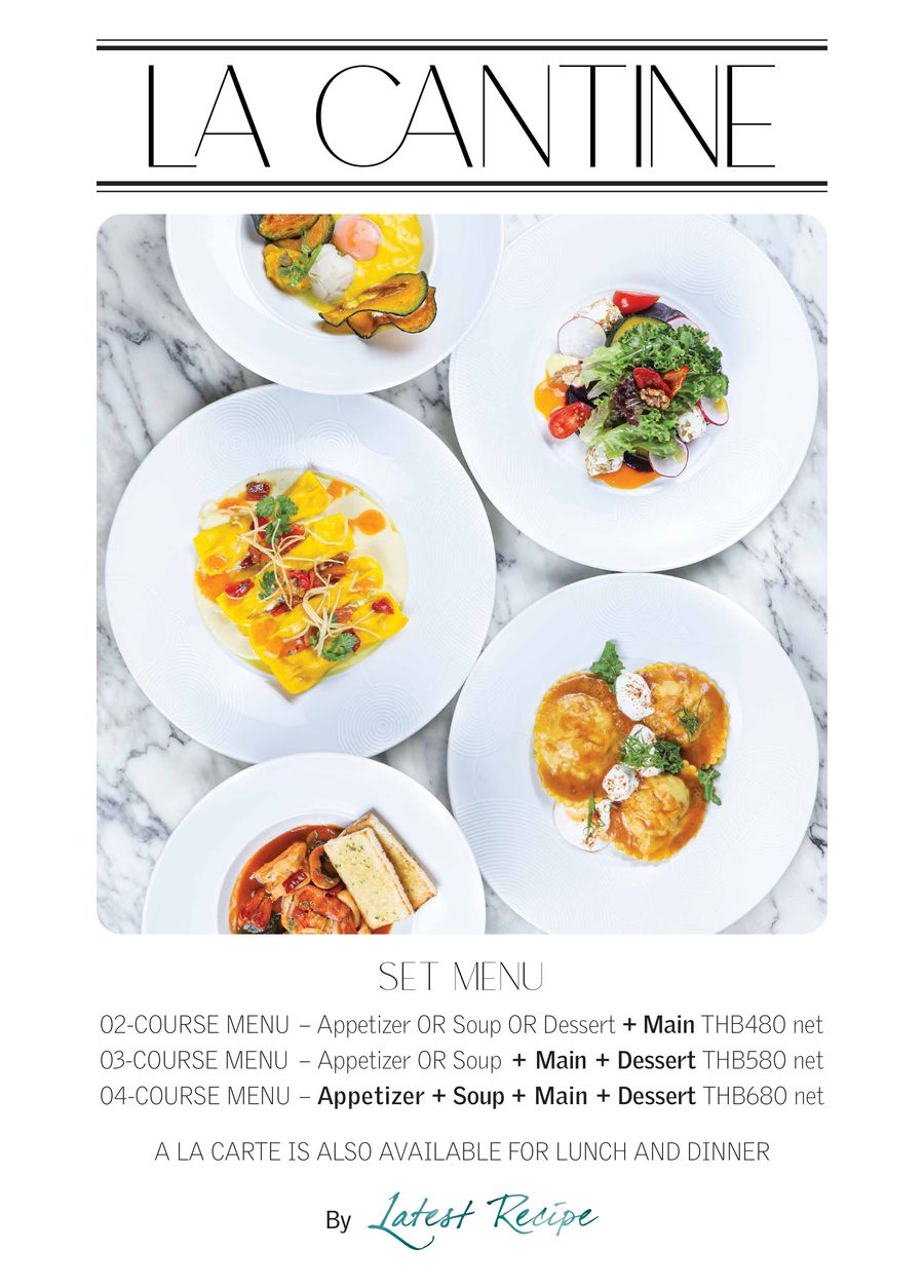 Menu_Latest Recipe - La Cantine & Chef's Specialties by Le Méridien ...
