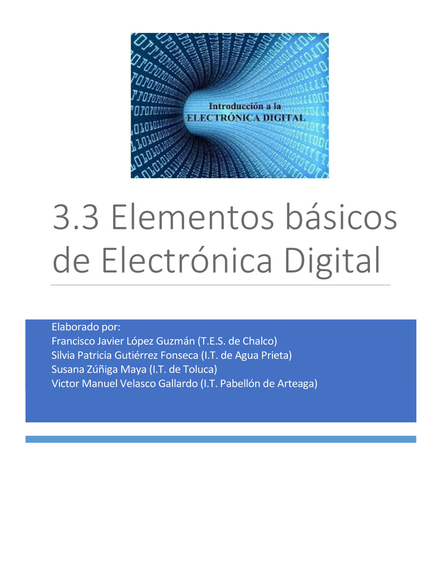3.3 Elementos básicos de Electrónica Digital by Silvia Gutierrez ...