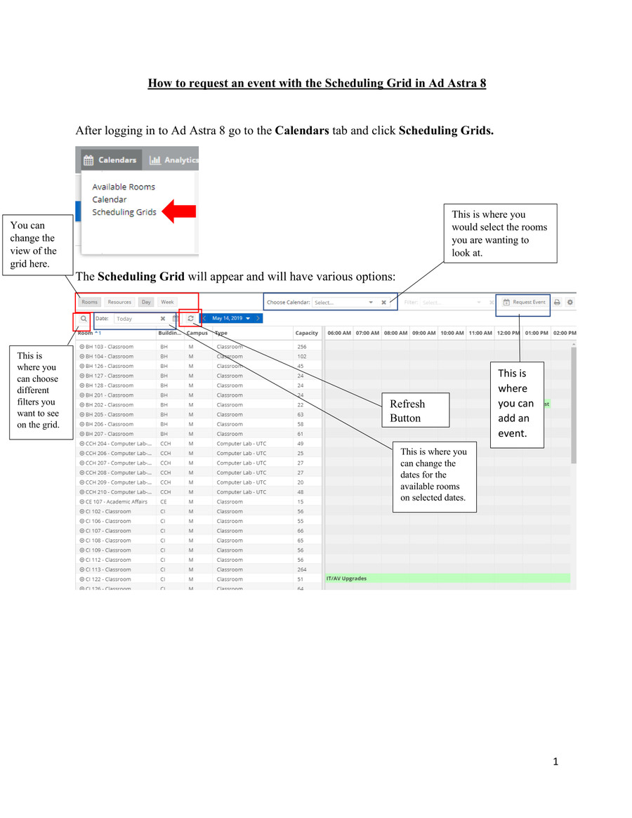 How to Schedule Grid Updated by Registrar Office - Flipsnack