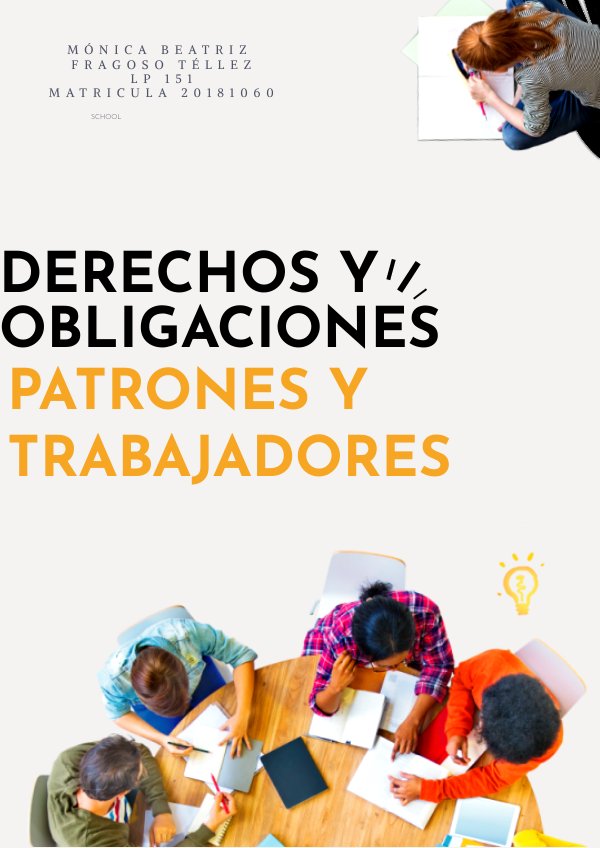 DERECHOS Y OBLIGACIONES DE PATRON Y EMPLEADO by monica - Flipsnack