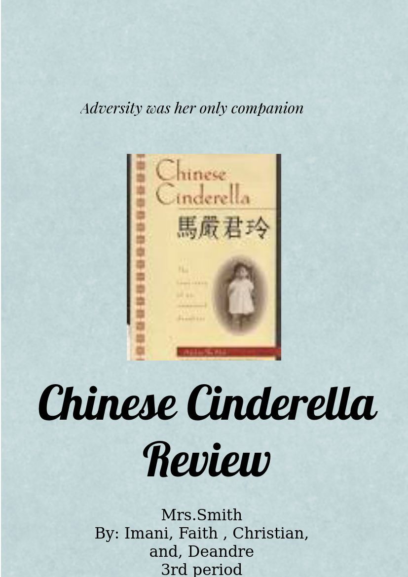 Chinese Cinderella Magazine Book Review by imanimcneal - Flipsnack