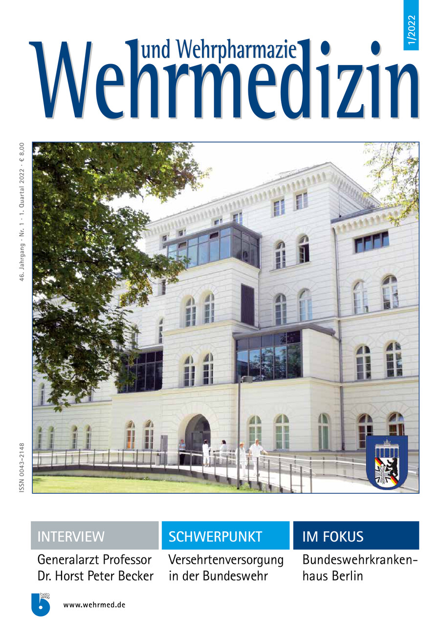 Wehrmedizin und Wehrpharmazie 2022-1 by CPM Verlag GmbH - Flipsnack