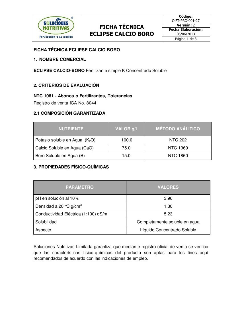 ECLIPSE CALCIO-BORO - Ficha Tecnica by Soluciones... - Flipsnack