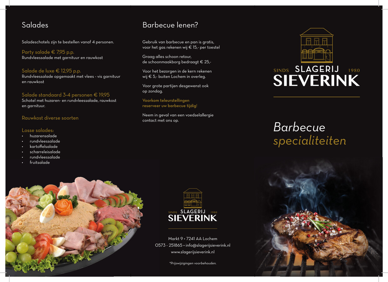 BBQ folder 2020 Slagerij Sieverink by graaggedaan - Flipsnack
