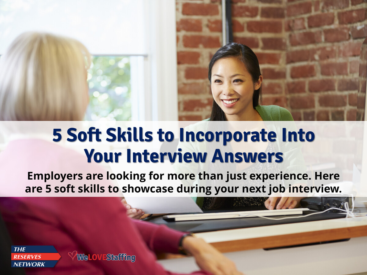 5 Soft Skills to Incorporate Into Interview by The Reserves Network ...