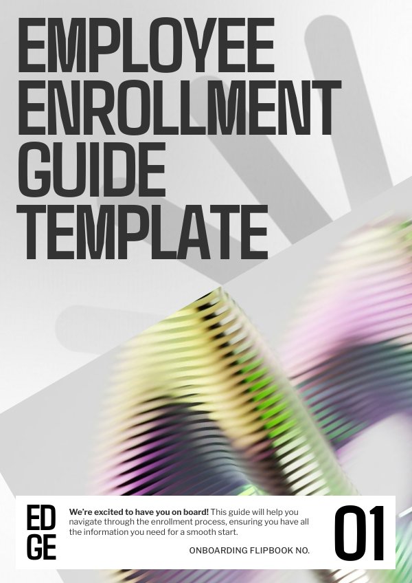 Employee enrollment guide template by Flipsnack templates - Flipsnack