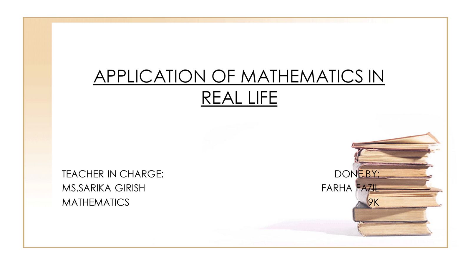 Maths in real life by FarFaz - Flipsnack